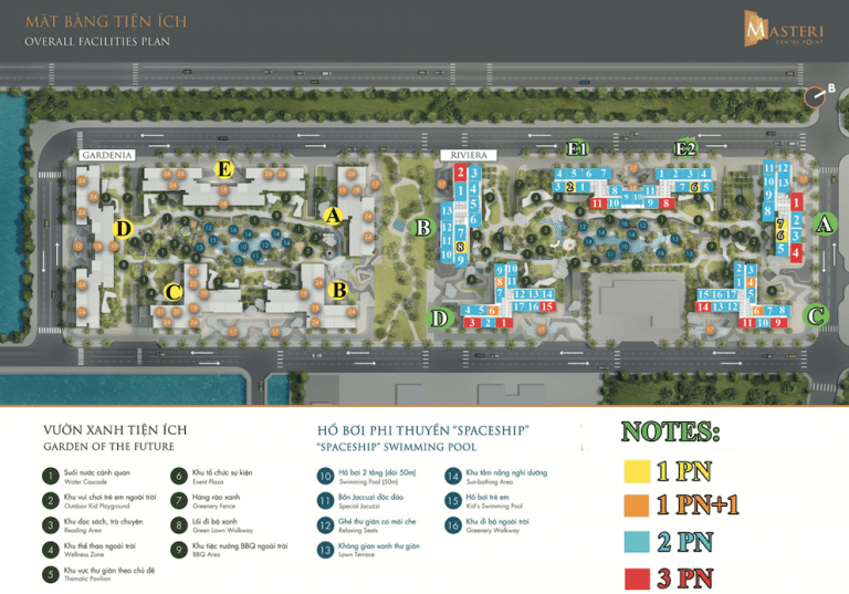 Mặt Bằng Masteri Centre Point - Layout Thiết Kế Căn Hộ